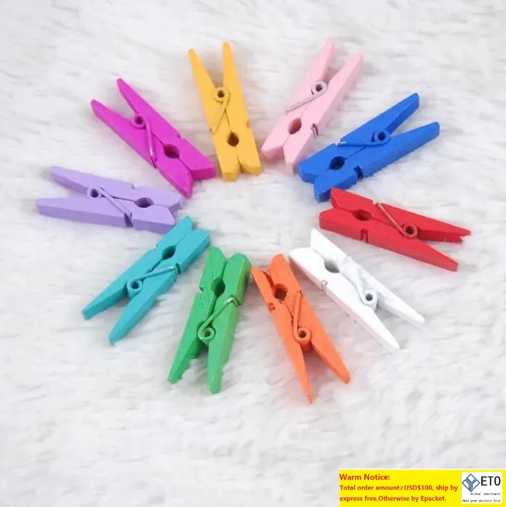 Mini Canvas Spring Clips Clothespins Beautiful Design 35mm Colorful ...