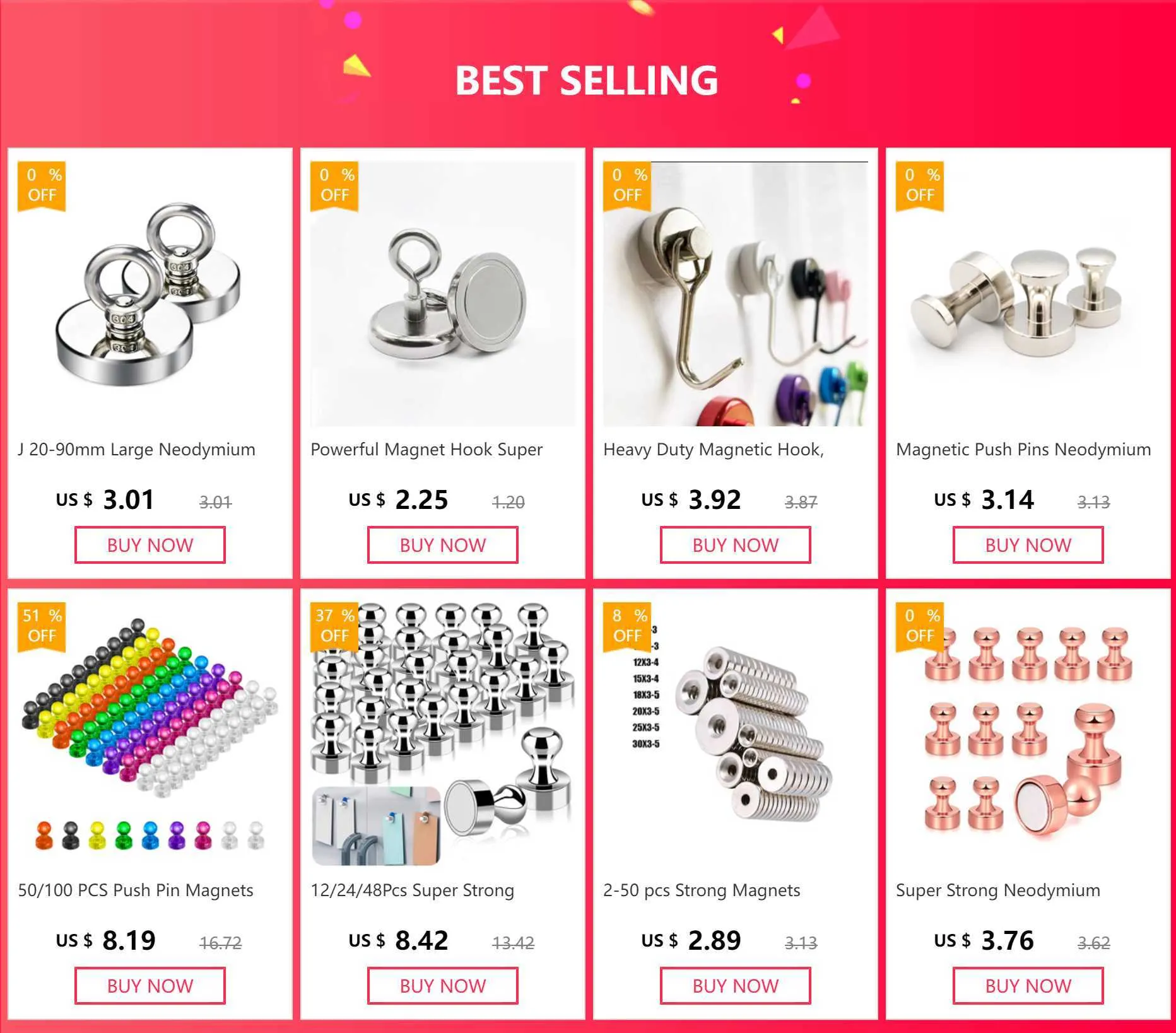 New Powerful Magnet Hook Super Powerful Neodymium Neodymium Magnet ...