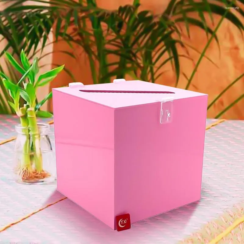 Gift Box Decoration Ideas Graduation Lockable Acrylic Envelope Box Baby ...