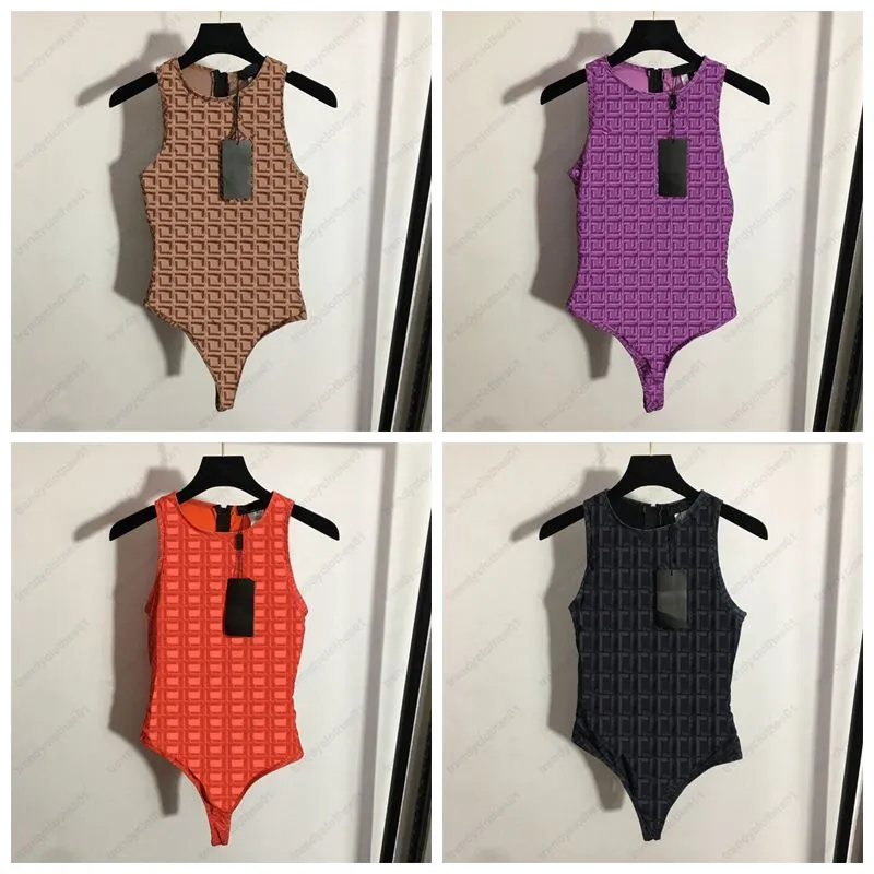Womens Swimwear Sexy Designer Woman One Piece Bikinis Print Full Letter ...