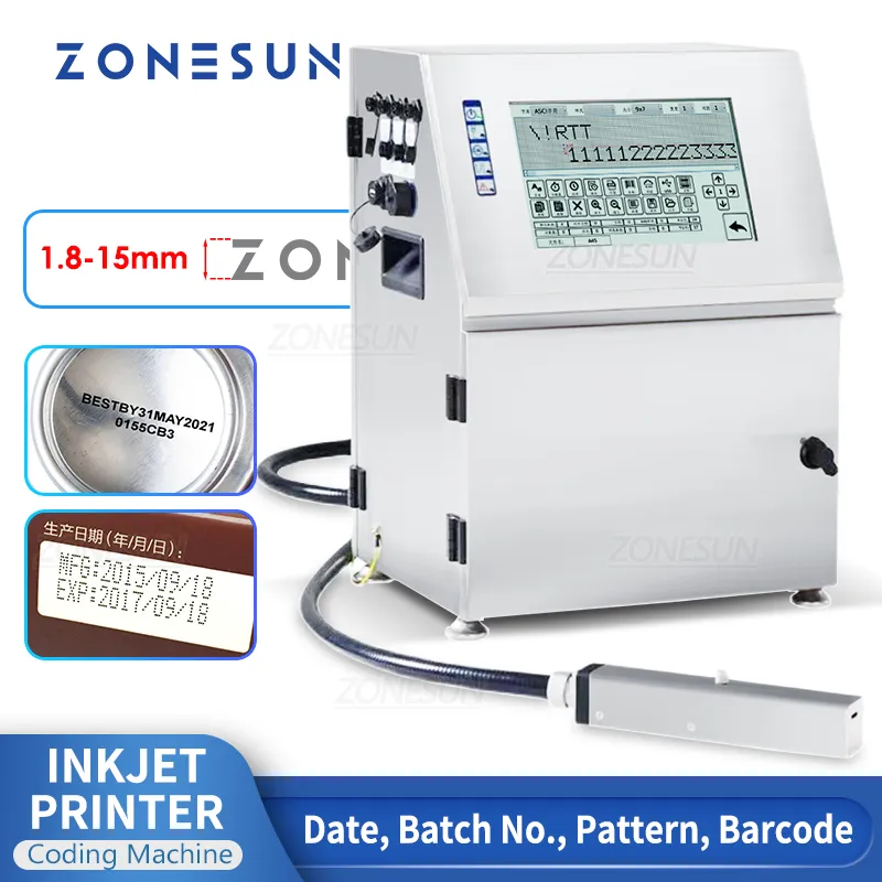 Wholesale ZONESUN ZS TIP15 Tabletop Inkjet Printer: Quick, Precise & User Friendly QR Code ...