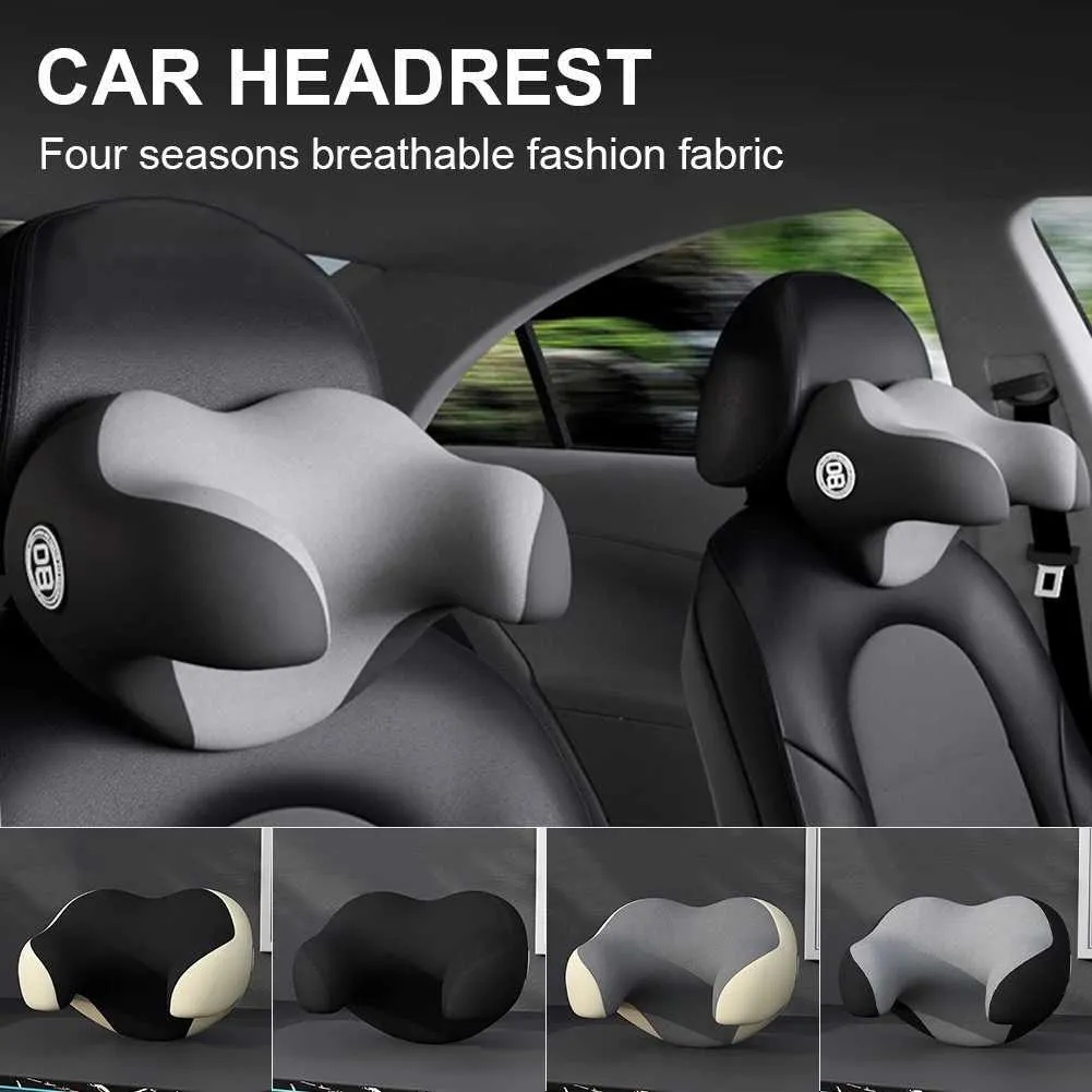 Memory Foam Car Neck Pillow - Adjustable Headrest for Driving & Travel ...