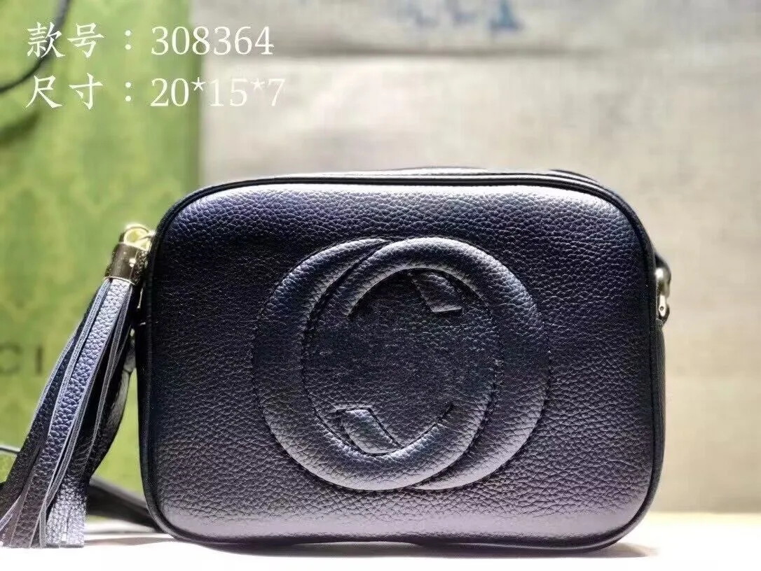 Luxury Designer Tassel Handbag For Women Leather Soho Disco Small Black ...