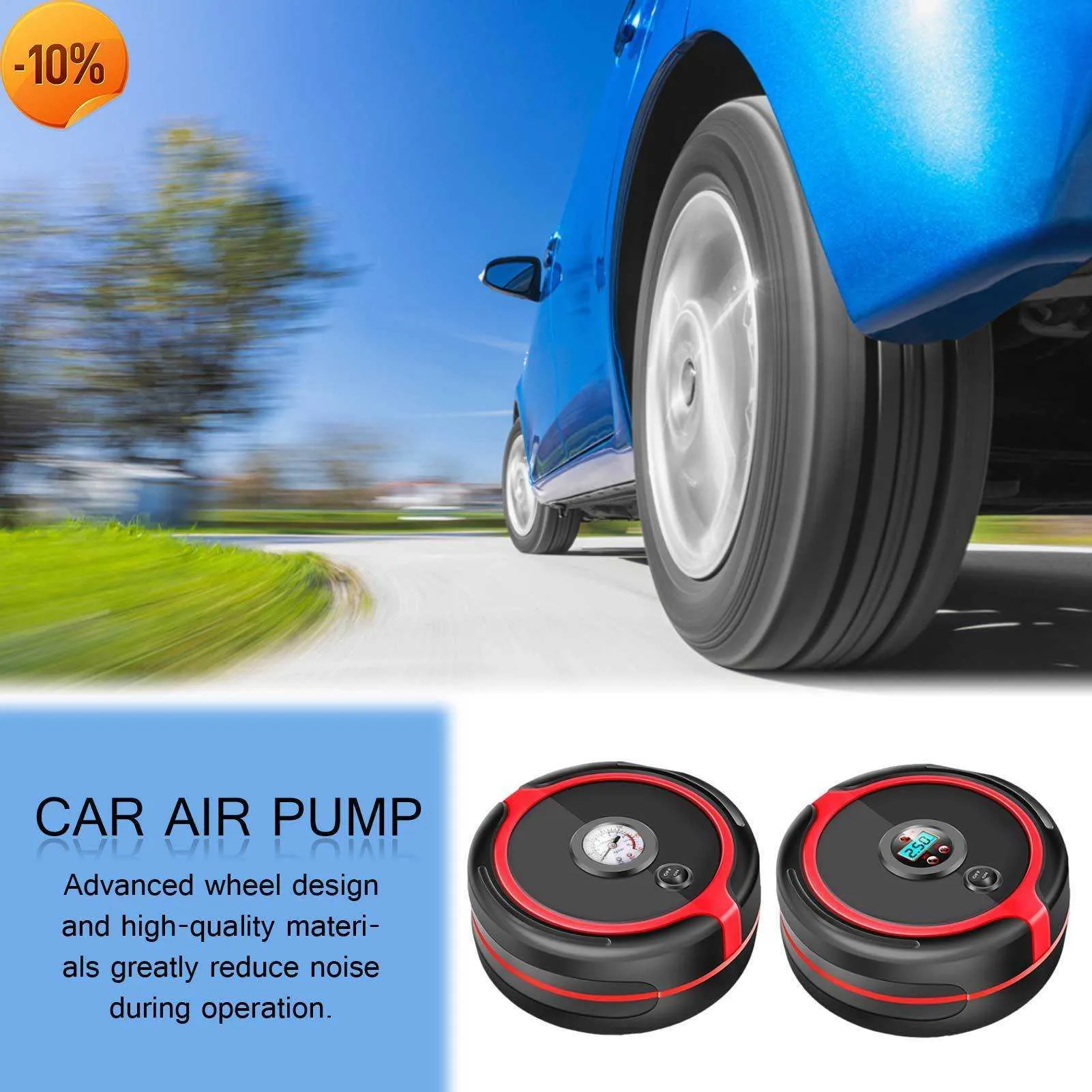 New Portable Car Tyre Inflator LED Digital Lighting Tire Inflatable Pump 12V Car Air Compressor Fo Cars Wheel Bicycle Tires From 14 79 DHgate