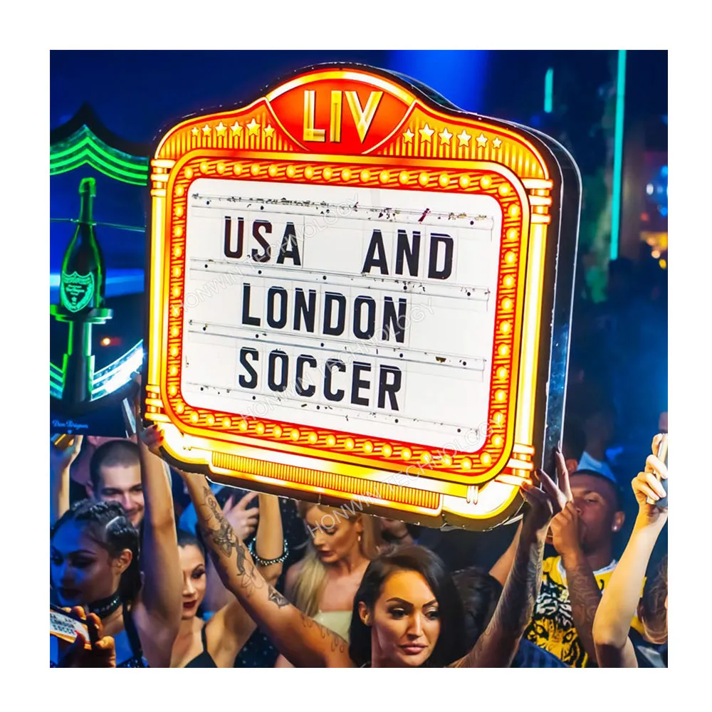 Custom LED Message Board Bottle Presenter Bottle Service VIP Scrolling ...