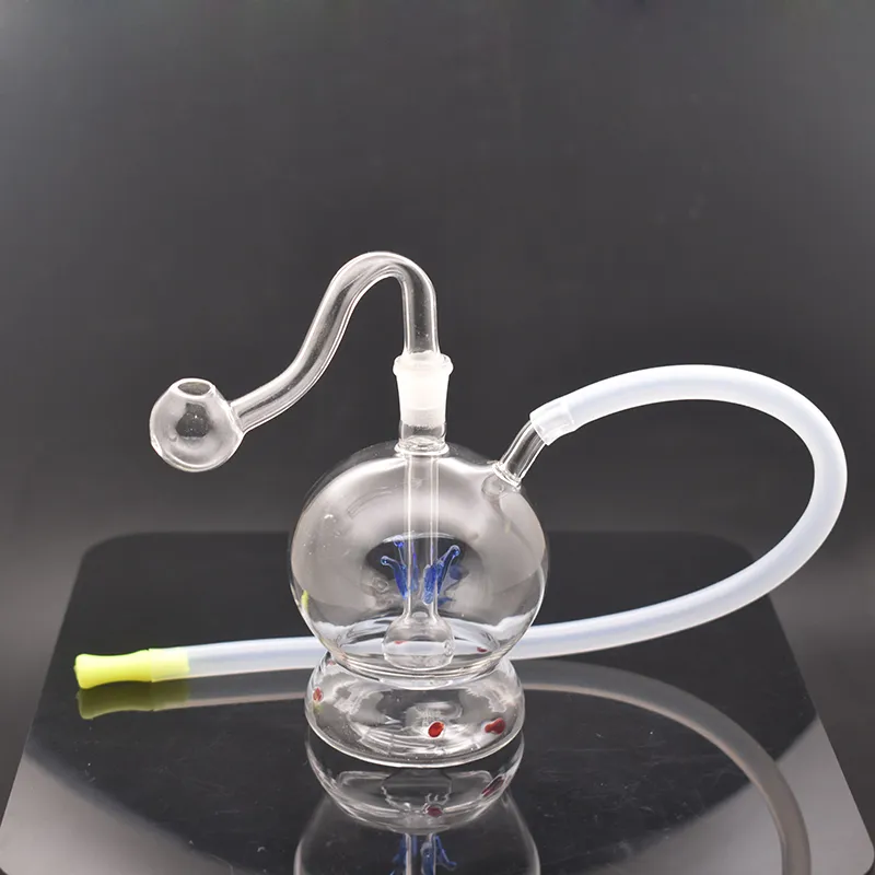 Glass Oil Burner Bong | Mini Water Pipe | Recycler Rig Set | 10mm ...