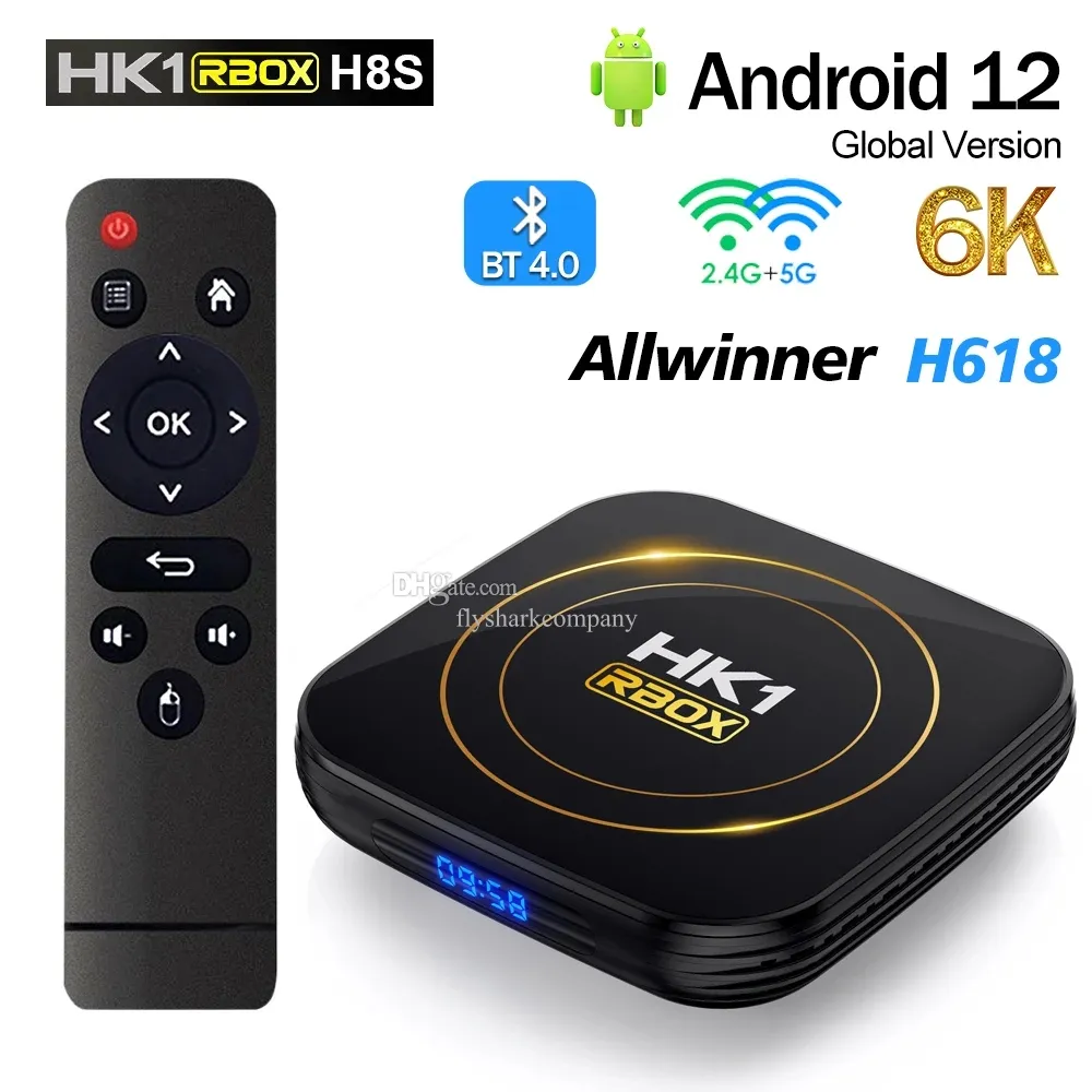 Smart Box TV: 6K HD Media Player With Android 12.0, Dual Band WiFi, BT4 ...