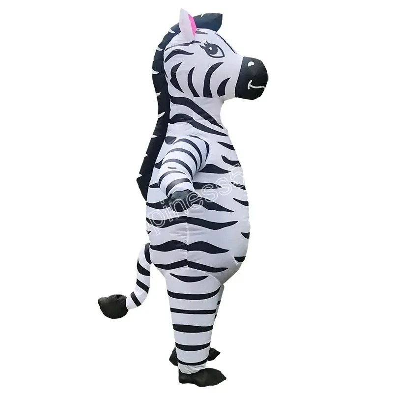 Inflatable Zebra Horse Mascot Suit For Adults Perfect For Fancy Parties ...