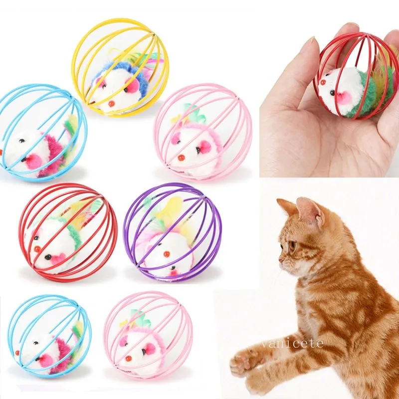 Cat Ball In Track Toy, Interactive Metal Cage Cat Toy... From Tina310 ...