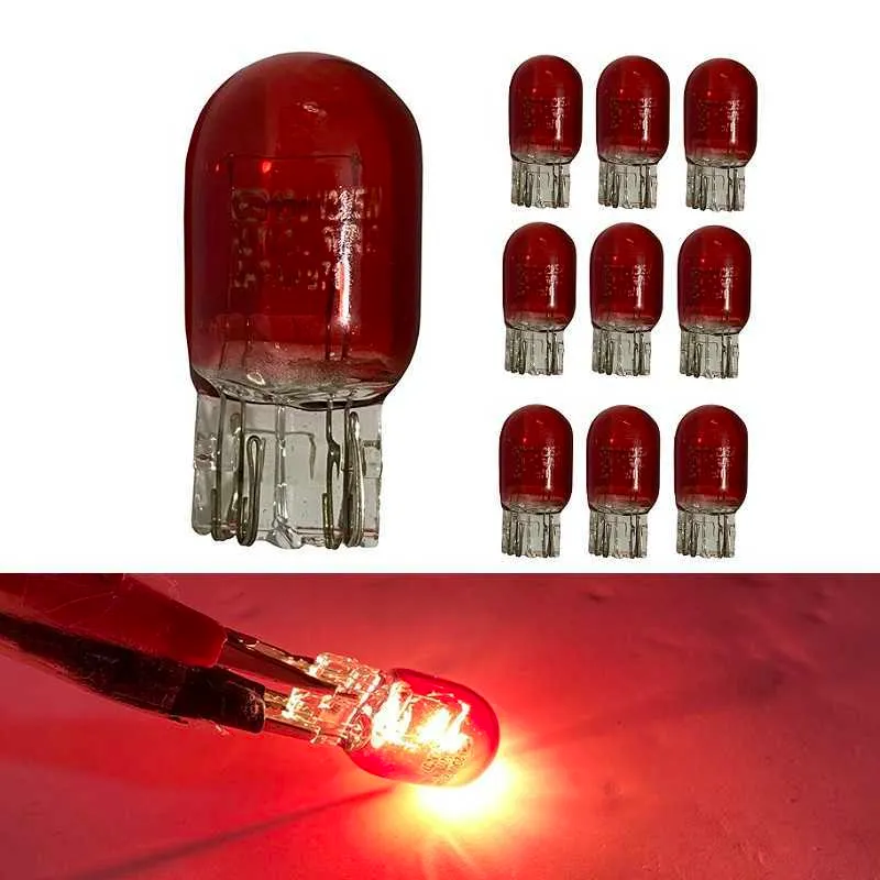 T20 12V Automotive Lighting 10-Pack 7443 Brake Light Bulbs - 12V 21/5W ...
