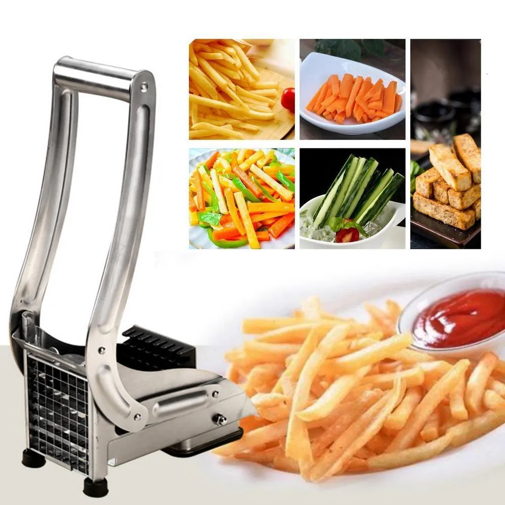 Commercial Grade Stainless Steel French Fries Cutter & Vegetable Slicer ...