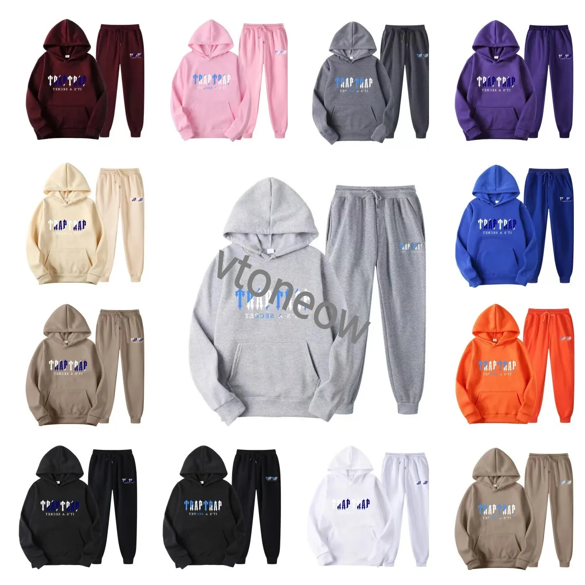 2024 Rainbow Embroidery Tracksuit Full Sportswear Set Unisex, Soft ...