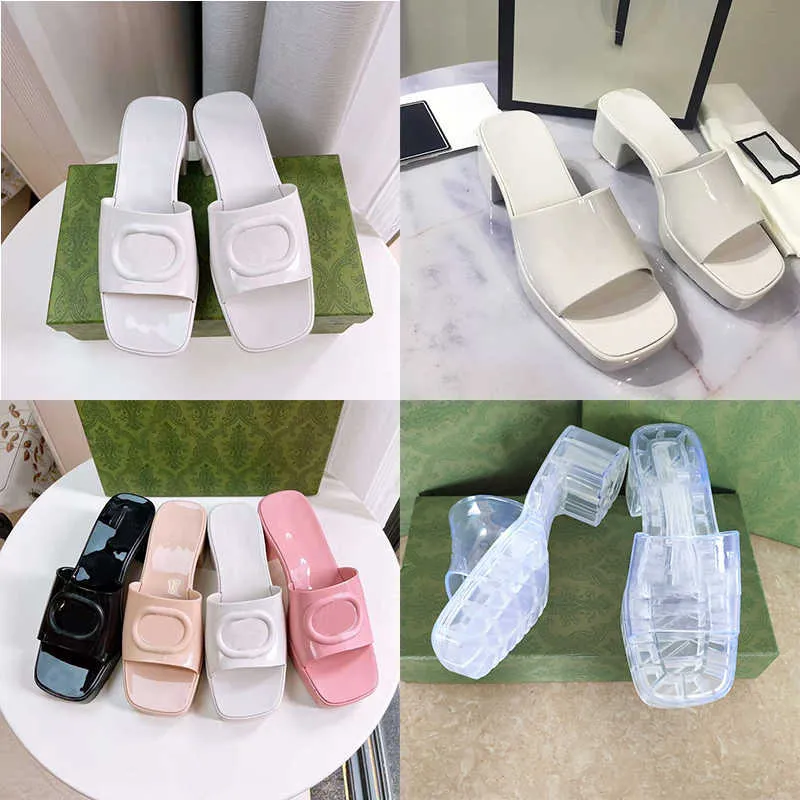 Bulk Designer Rubber Platform Slides Sandals For Women 6cm Embossed ...