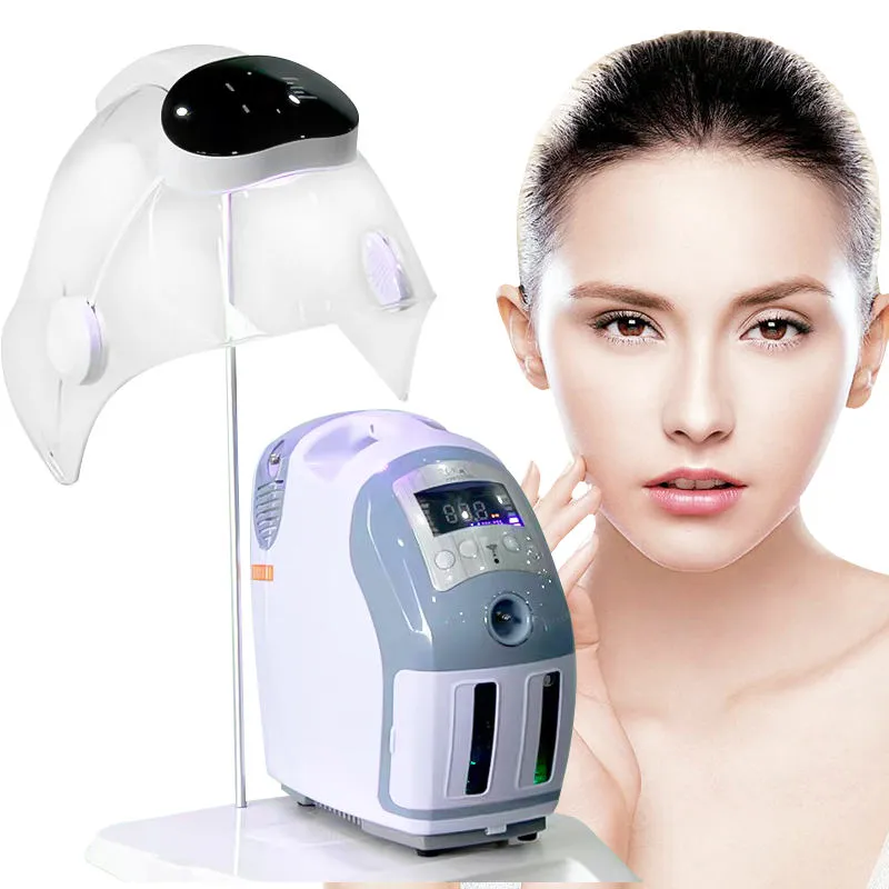 PDT LED Photon Therapy Facial Simple Face Mask Oxygen With Oxygen Facia ...