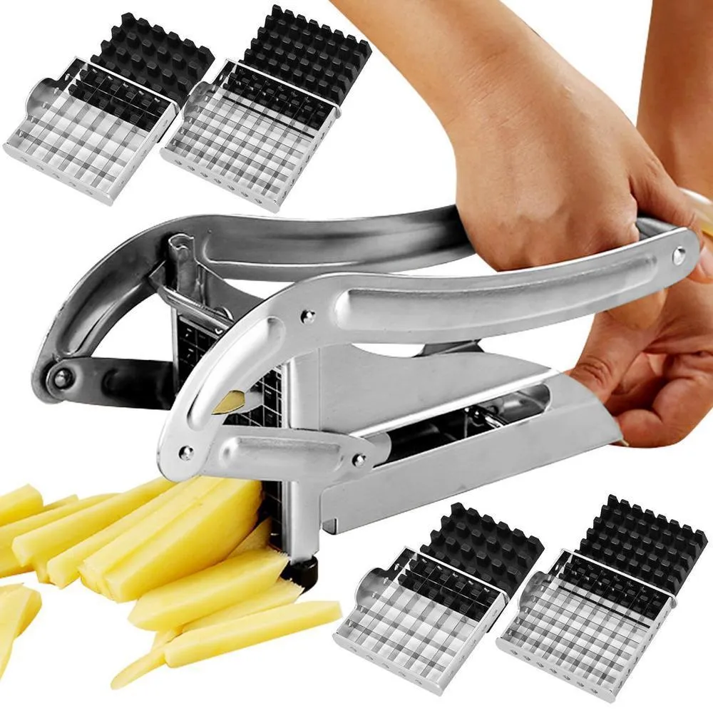 Commercial Grade Stainless Steel French Fries Cutter & Vegetable Slicer ...