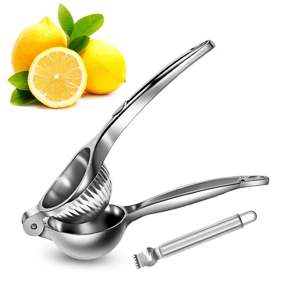 Premium Lemon Squeezer & Citrus Juicer - Manual 304 Stainless Steel ...