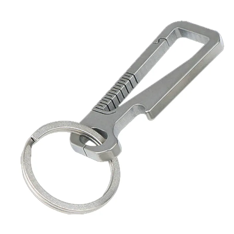 Titanium Quick Release Keychain Clip With Carabiner Heavy Duty Small ...