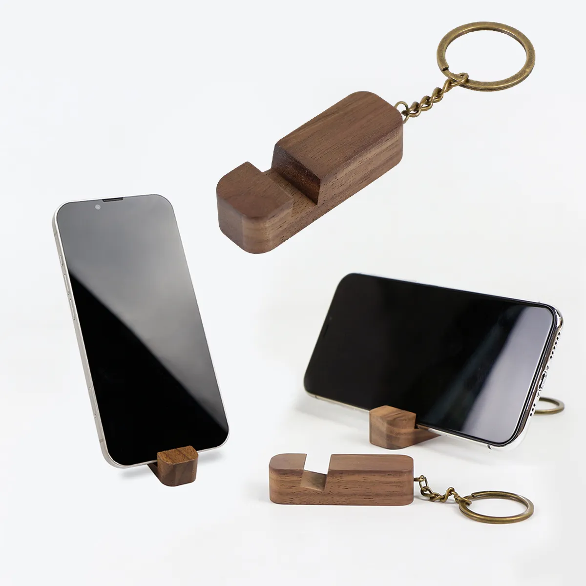 DHgate.com:Beech Wood Cell Phone Holder & Keyring Set [2024] | Souvenir ...
