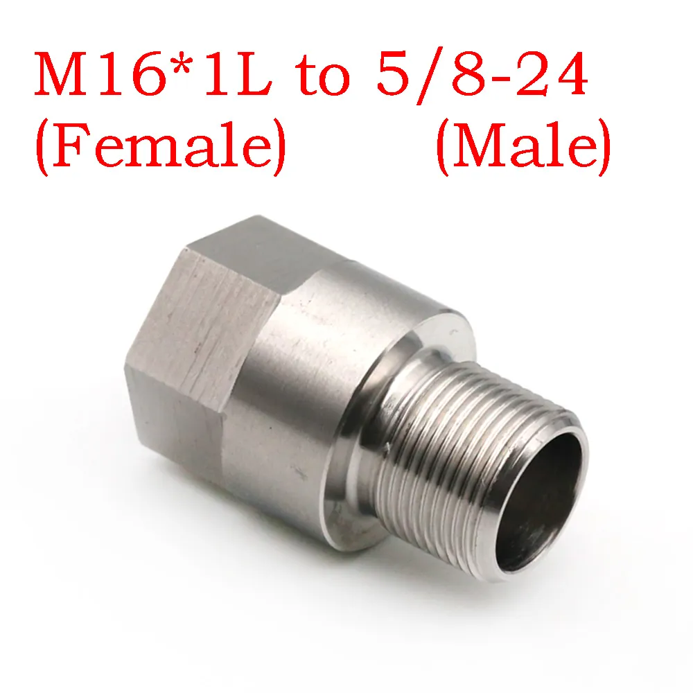 DHgate.com:Stainless Steel Fuel Filter Adapter, 5/8-24 Male to M16*1L ...