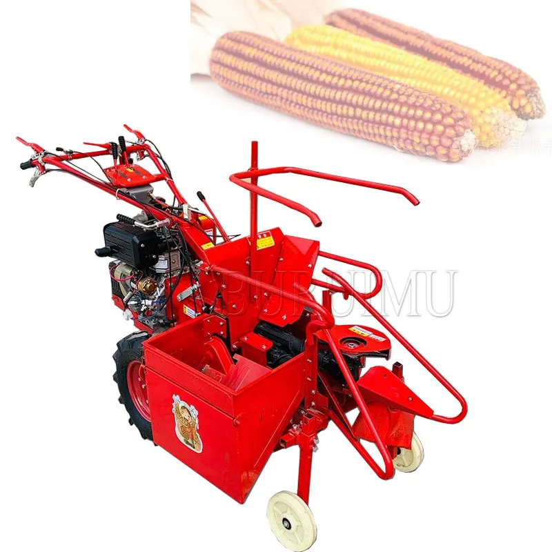 Mini Harvester Single Row Walk Behind Corn Harvester With Straw ...