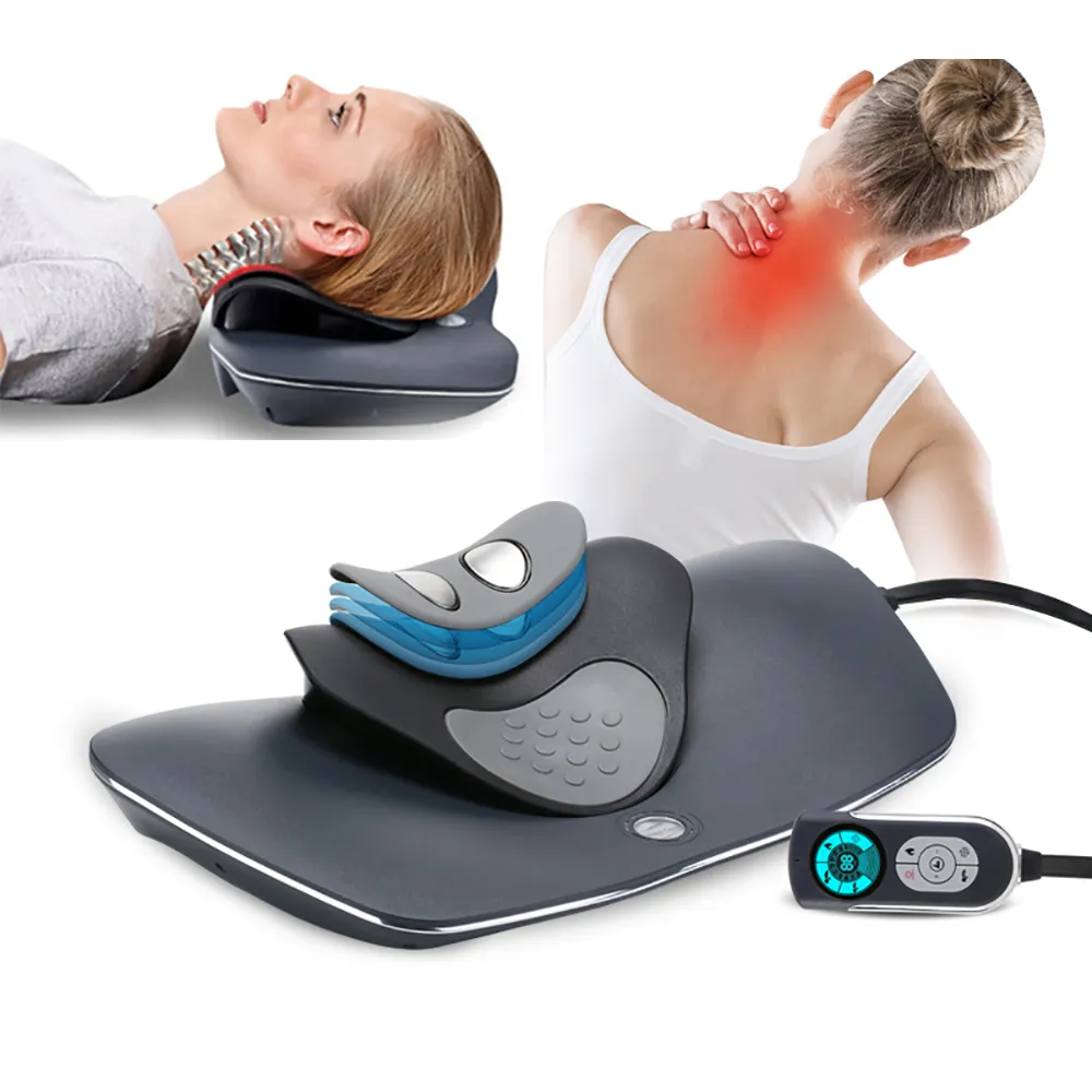 Electric Neck Stretcher with Heat Therapy, Air Traction, and Pulse ...