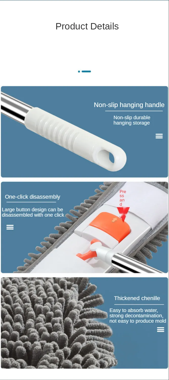 Microfiber Chenille Mop For Floor Cleaning, Window Washing Magic ...