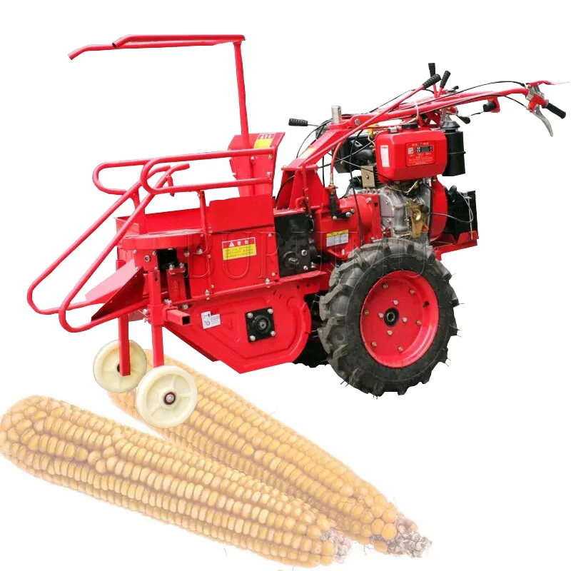 Multifunctional Walk Behind Corn Harvester Single Row Hand Push Small ...