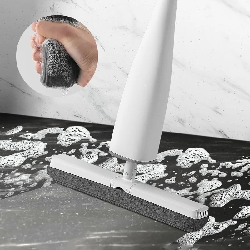 180° Self-Wringing PVA Mop - Squeeze & Clean Floors Effortlessly! Wash ...