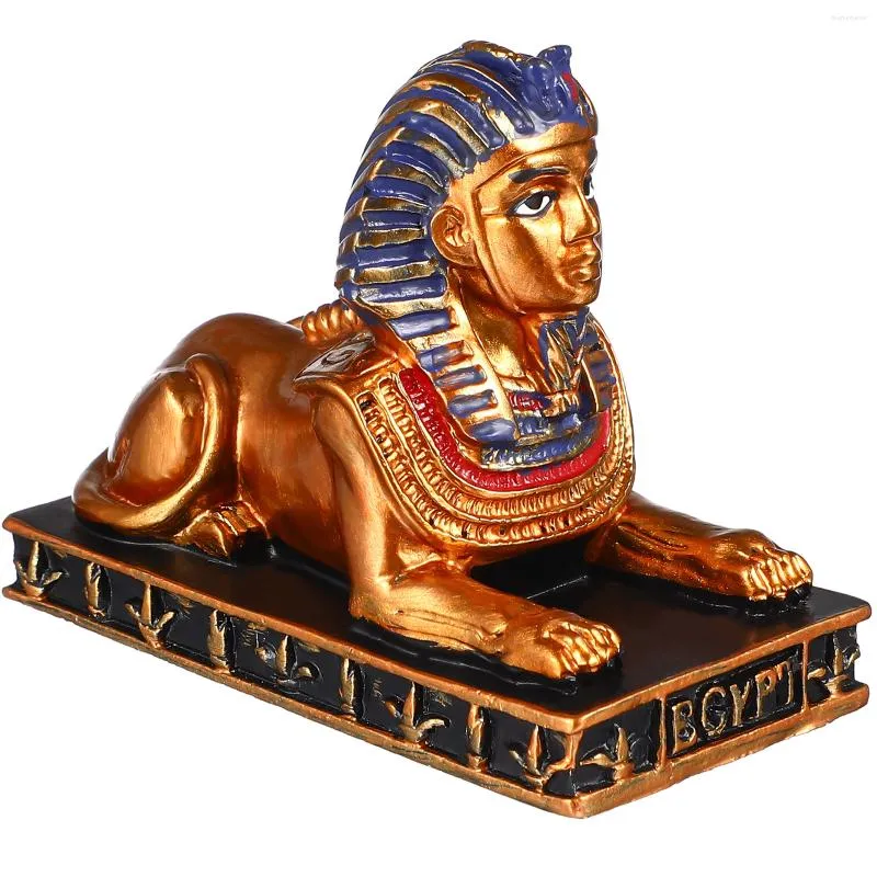 Gold Figurine Decor Dining Table Set Vintage Centerpiece Egyptian God ...