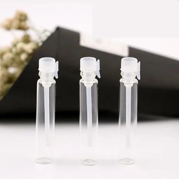 Mini Perfume Sample Vials 1ML 2ML 3ML Empty Glass Tester Bottles With ...