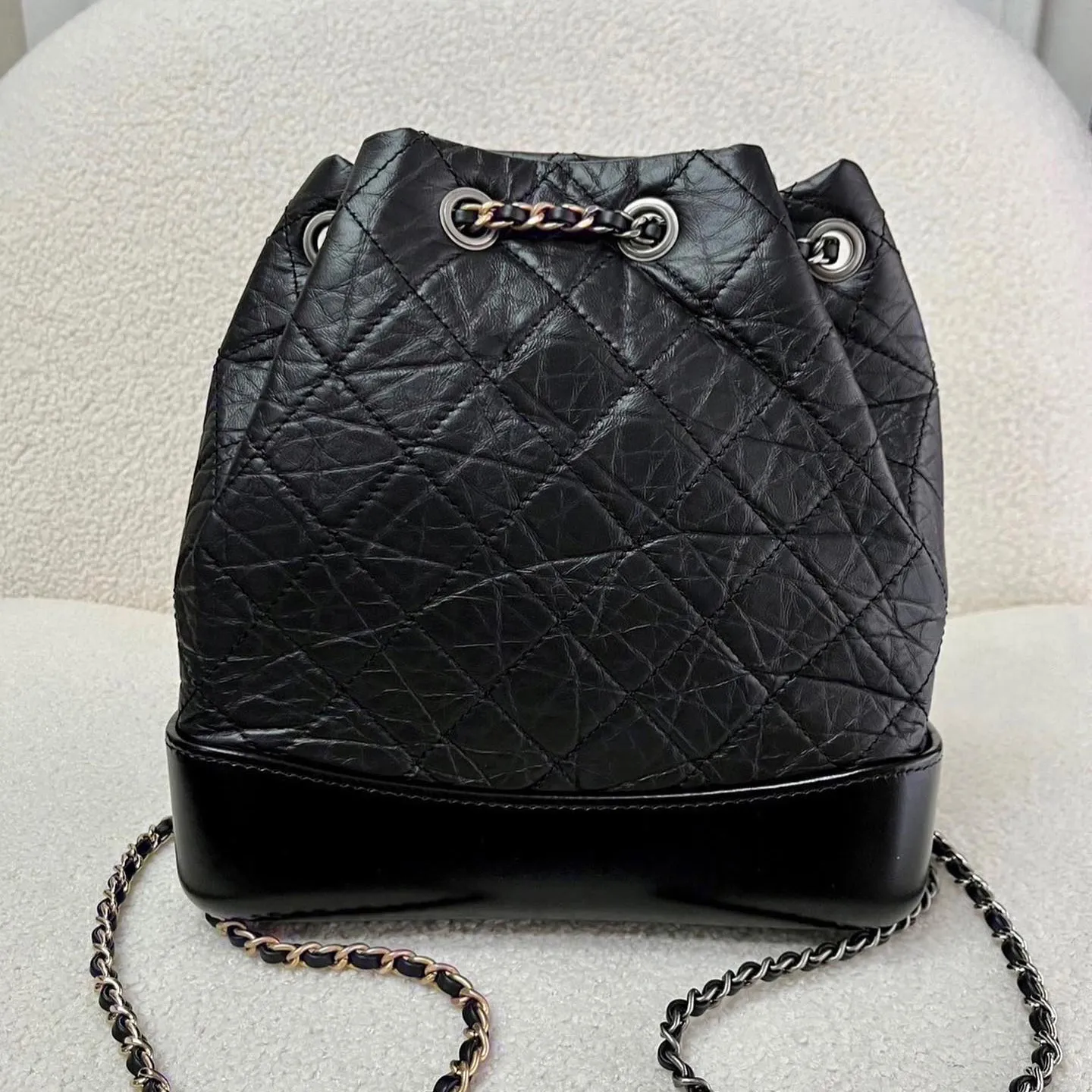 Large Leather Backpack & Designer Handbag Set - Cowhide Tote, Crossbody ...