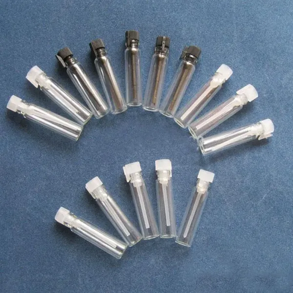 Mini Perfume Sample Vials 1ML 2ML 3ML Empty Glass Tester Bottles With ...