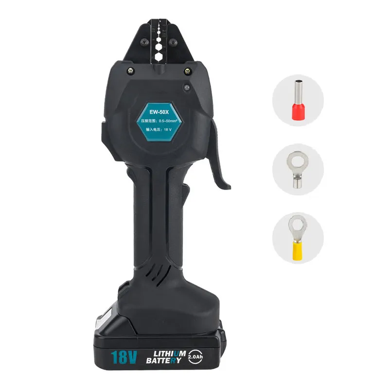 Rechargeable Crimping Tool Kit - Electric Terminal Crimper for Solar ...