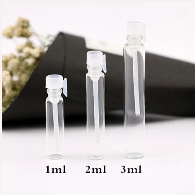 Mini Perfume Sample Vials 1ML 2ML 3ML Empty Glass Tester Bottles With ...