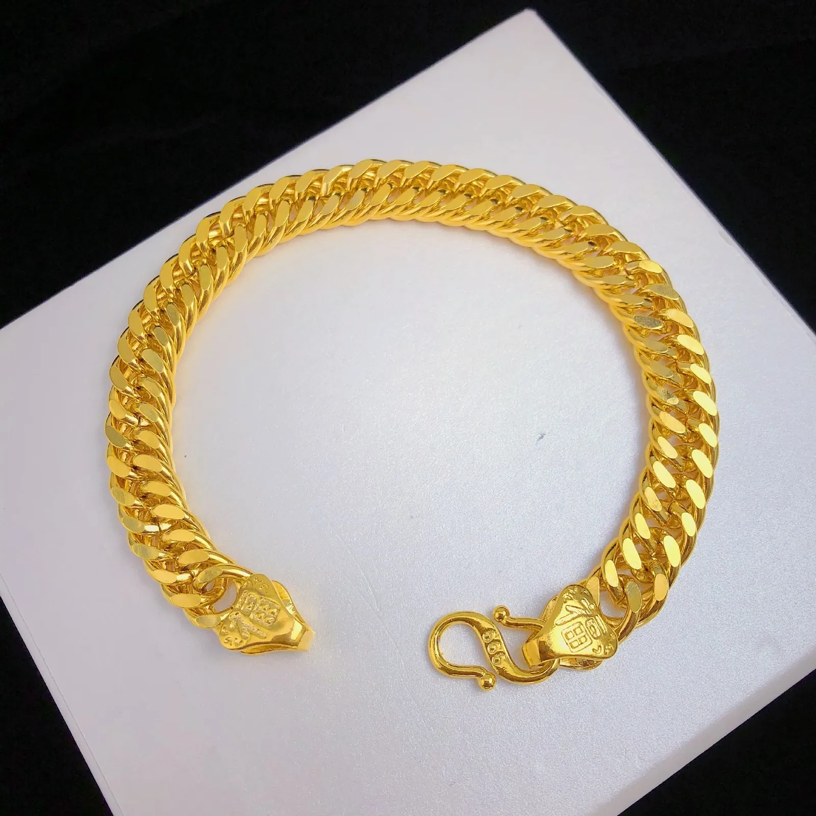 solid gold bracelets for men