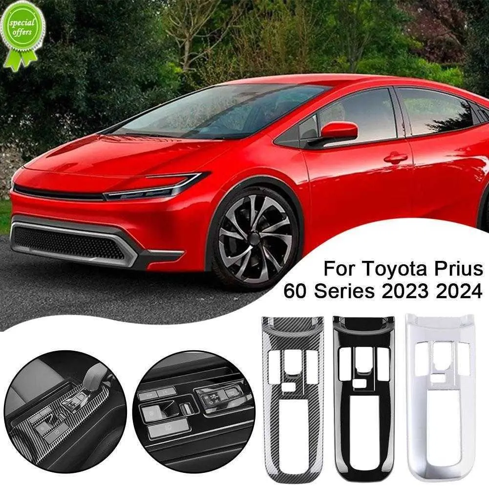 Black Rear Row Seat Center Water Cup Holder Frame Cover For Toyota ...