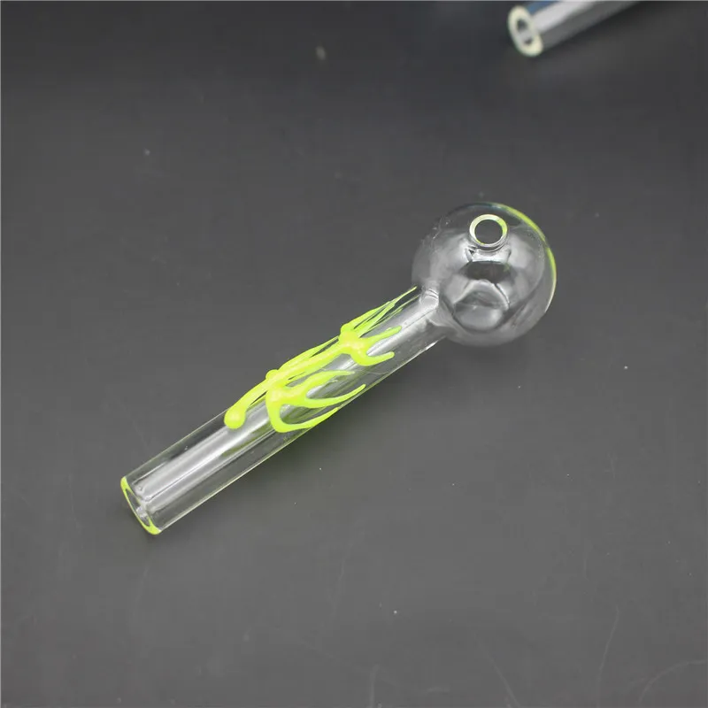 Colorful Glass Hand Pipes | Oil Burner & Wire Wrapped Handle | Pyrex ...