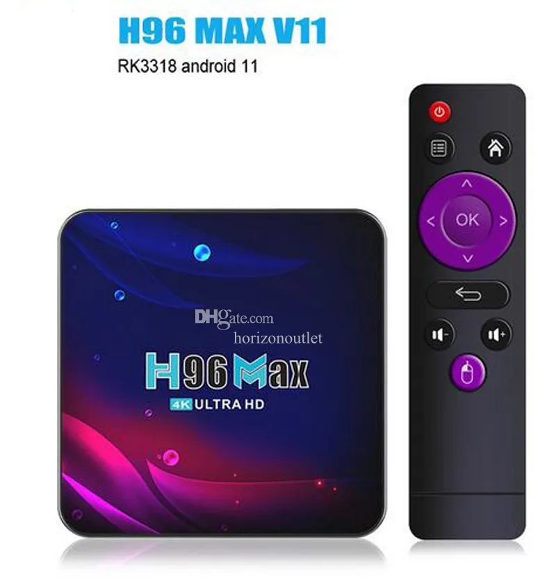 H96 Max V11 Android 11 TV Box RK3318 2GB 16GB/4GB 32GB/4GB 64GB ...