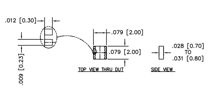 IC Test Socket: Plastronics QFN10 0.5mm Pitch, 2x2mm Package, 10mm ...