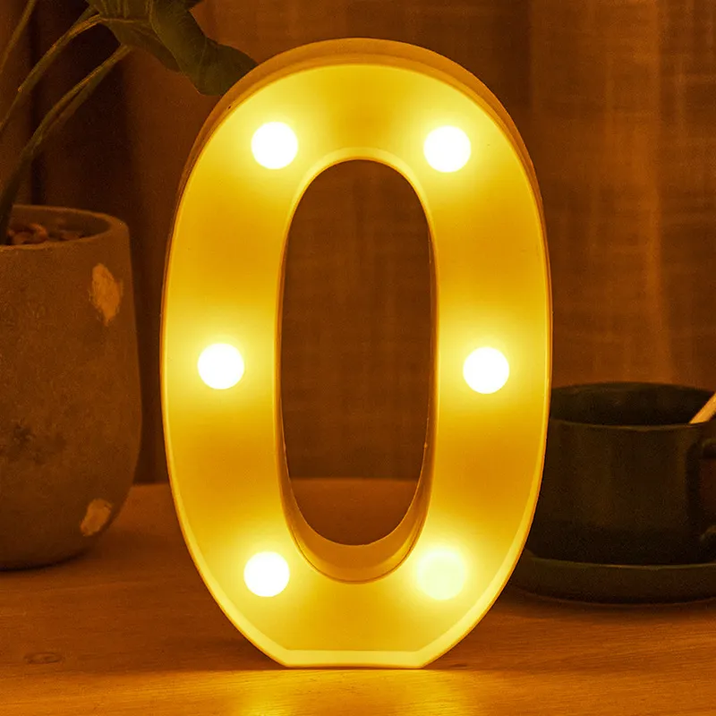 LED Letter Lights Sign For Personalised Night Lamp Up Parties, Weddings ...