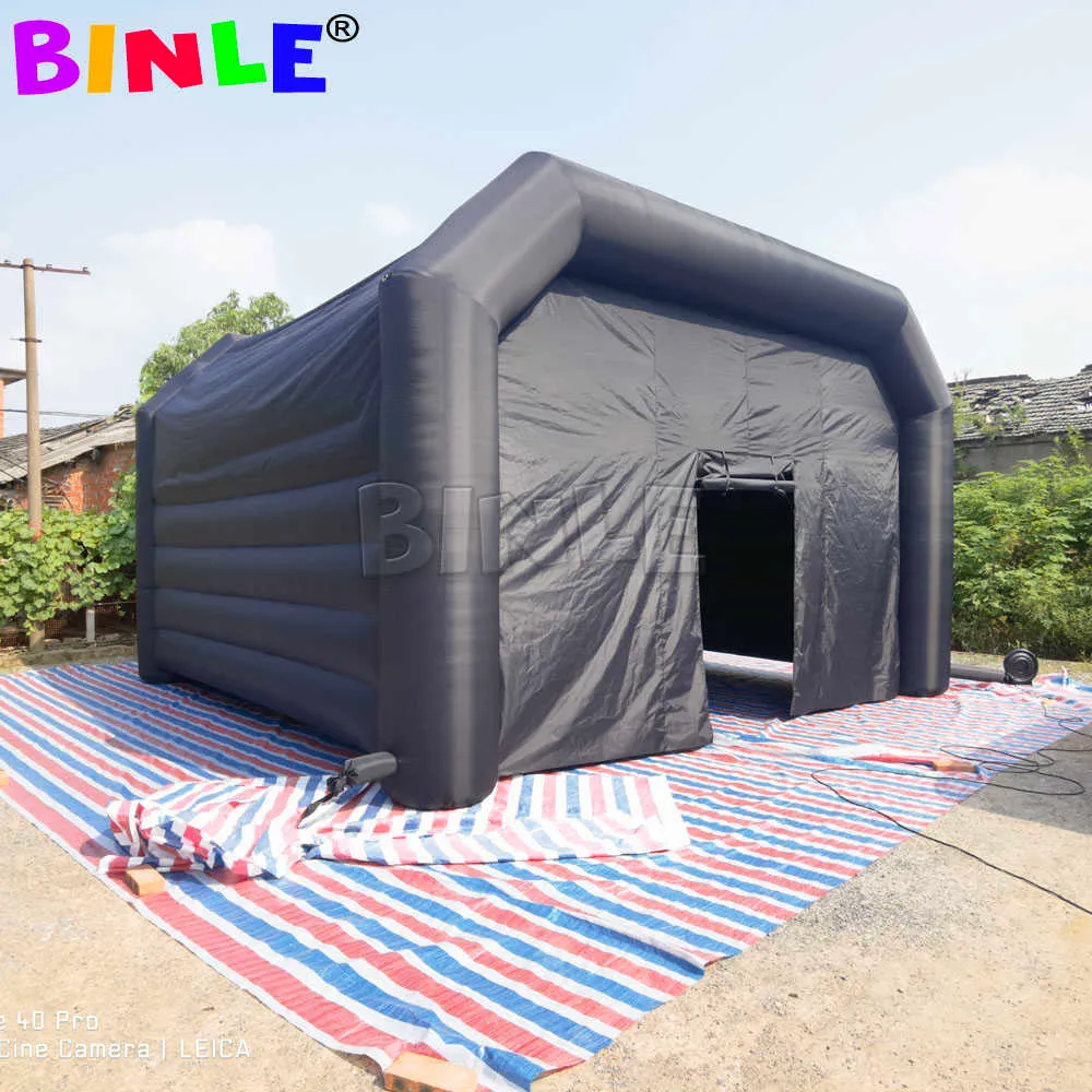 Square Black Inflatable Nightclub Tent Giant Poratable VIP Party Cube ...