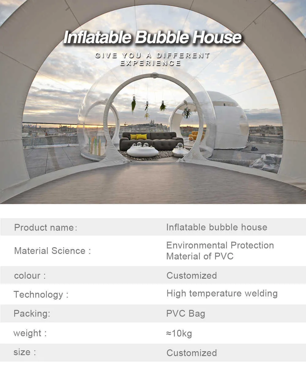 Inflatable Air Tent: Transparent Outdoor Bubble Tent,... From Fashion ...