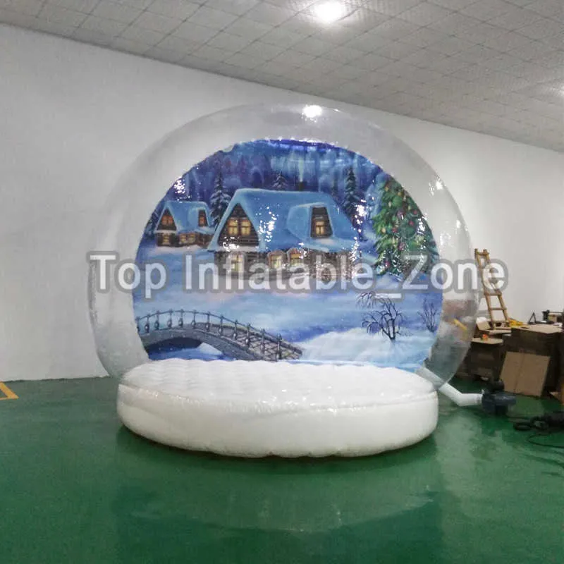 Christmas Blow Up Globe Inflatable Snow Globe For Holiday Decorations ...