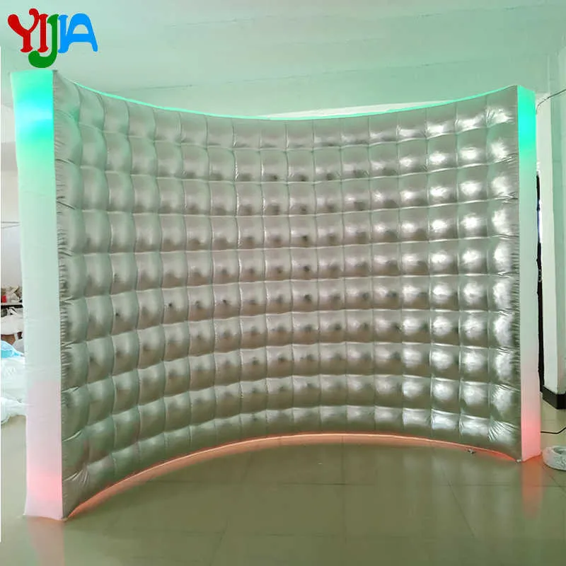 Inflatable Photo Booth Backdrop - LED Light Up Wall for Parties ...
