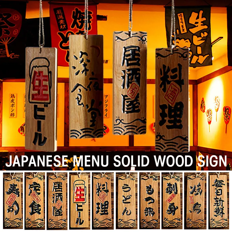 DHgate.com:Japanese Sushi Wooden Sign Board, Handcrafted Wood Sushi ...