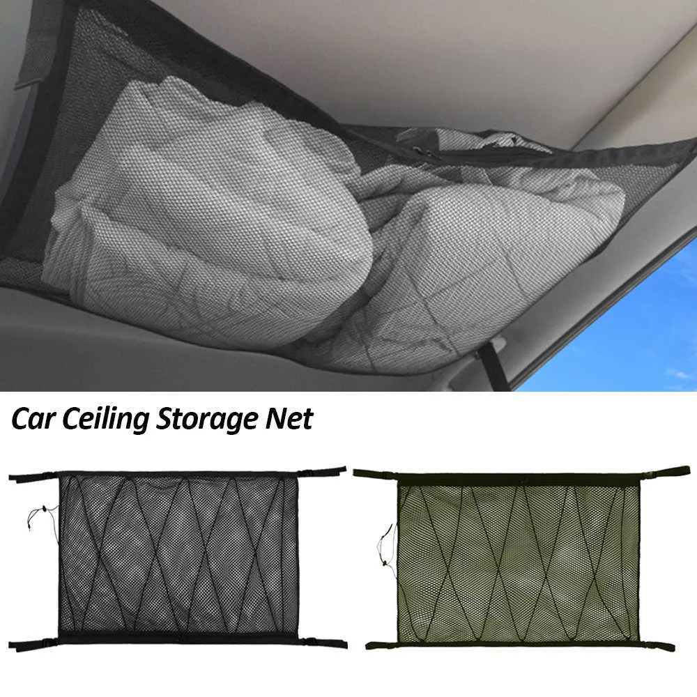 Car Ceiling Cargo Net, Trunk Car Organizer: Portable Auto Roof Storage ...