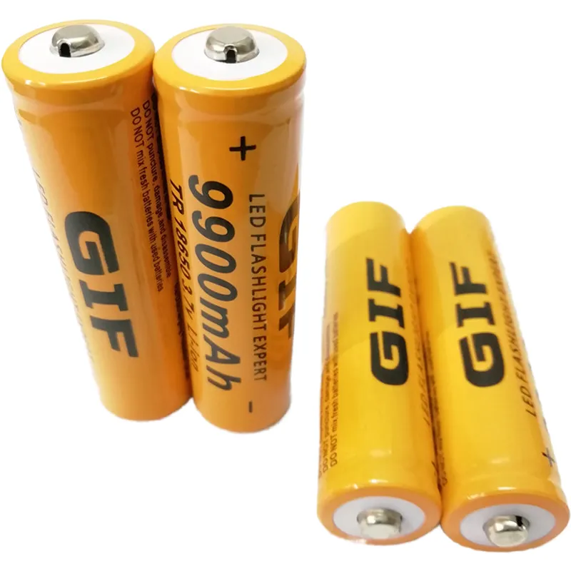 18650 GIF 9900mAh 3.7v Pointed Lithium Battery Can Be Used For ...