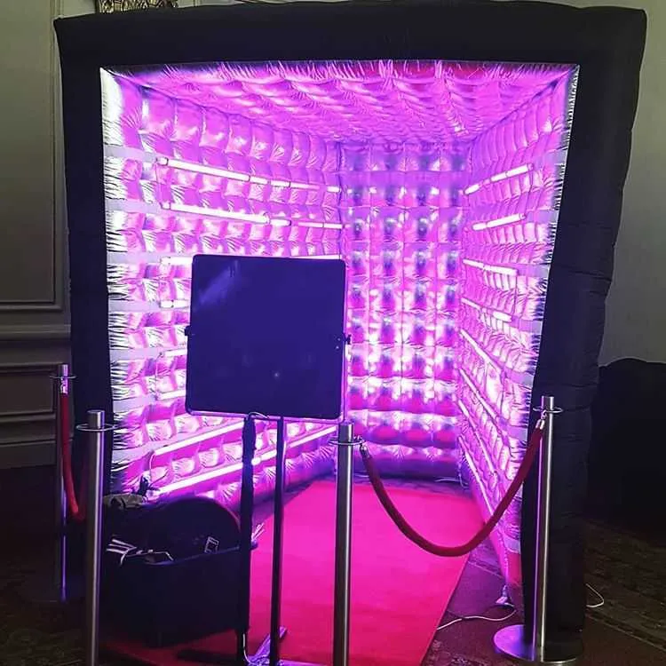 360 Inflatable LED Photo Booth With Commercial Inflatable Blower ...