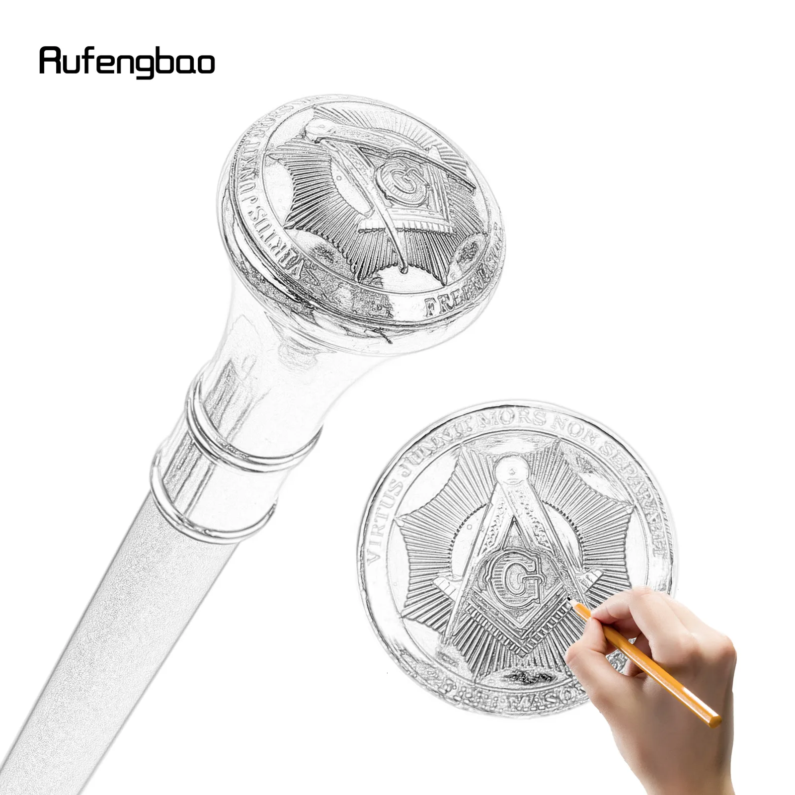 Trekking Poles Golden Freemasonry Freemasons VG Totem Relief Walking ...