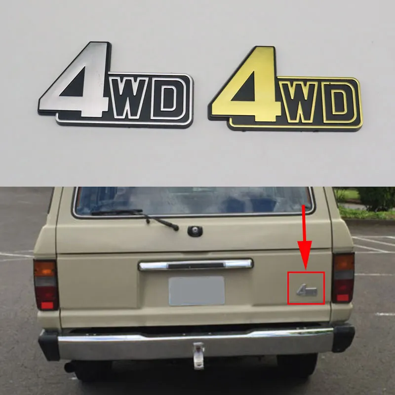 Toyota Land Cruiser FJ60 FJ62 FJ60 BJ60 4WD Emblem - 3D Letter Car ...